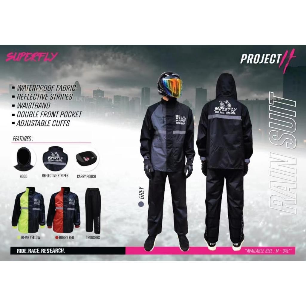 SUPERFLY SUPER FLY RAINCOAT RAIN COAT RAIN SUIT RAINSUIT BAJU HUJAN ...