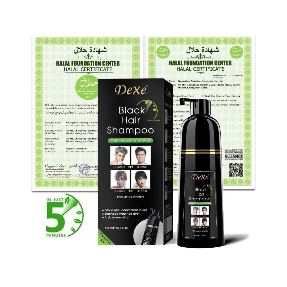 DEXE Original Black Hair Shampoo - 400ML (BLACK) (JS) | Shopee Malaysia