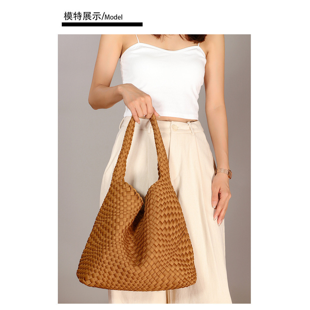 Large Woven Bag Diving Cloth Material 2024 Popular Handbag Women ...