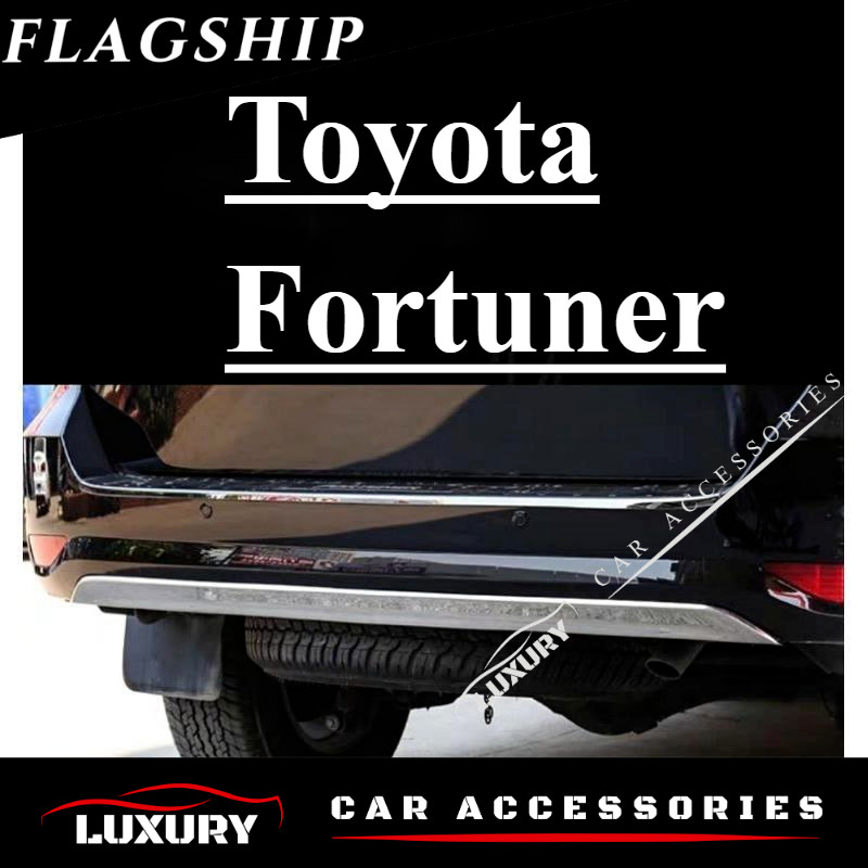Toyota Fortuner 2016-2020 Decorative Rear Bumper Trim Strip Rear Bumper ...