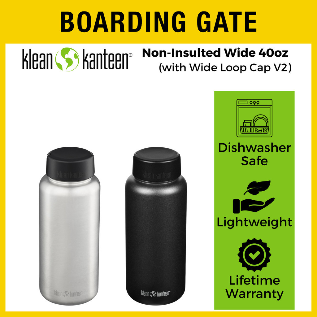 Klean Kanteen Wide 40oz - Wide Loop Cap (V2) (Non-insulated) | Shopee ...