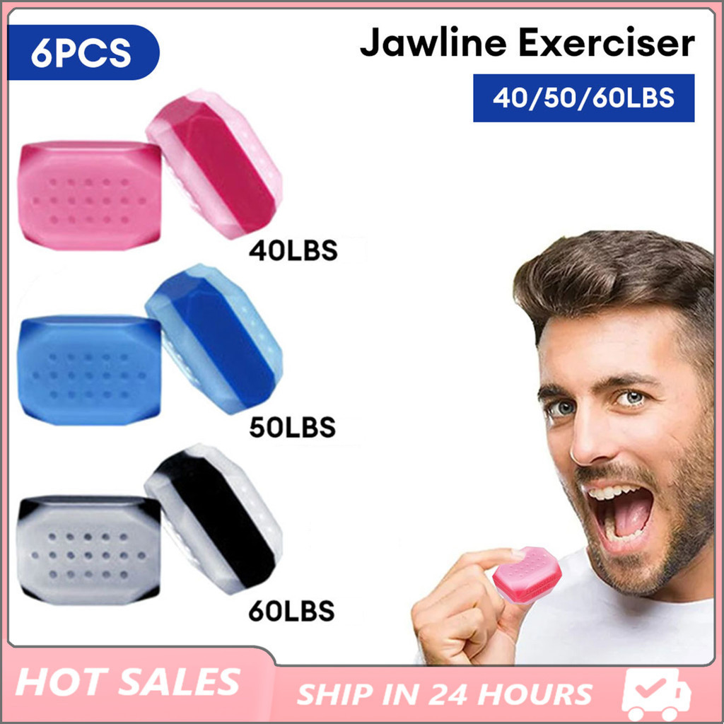 6 pcs Fitness Facial Masseter Muscle Bite Muscle Mandibular Line Facial ...