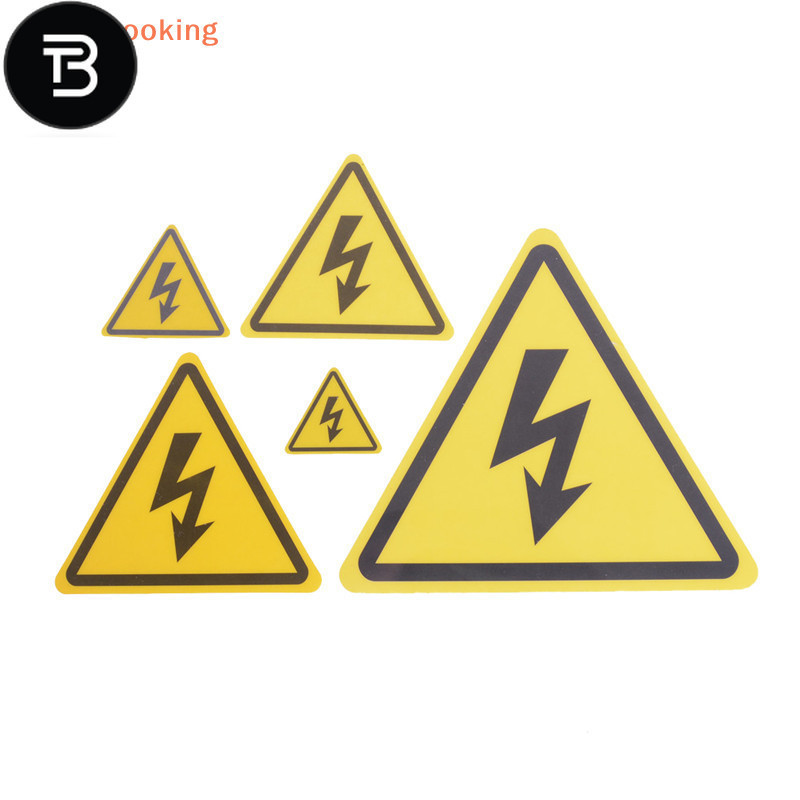TB 2PCS Danger High Voltage Electric Warning Safety Label Sign Decal ...