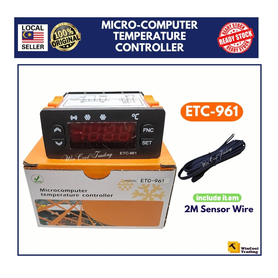 ETC-961 DIGITAL THERMOSTAT c/w Sensor Microcomputer Temperature Controller ETC-961 | Shopee Malaysia