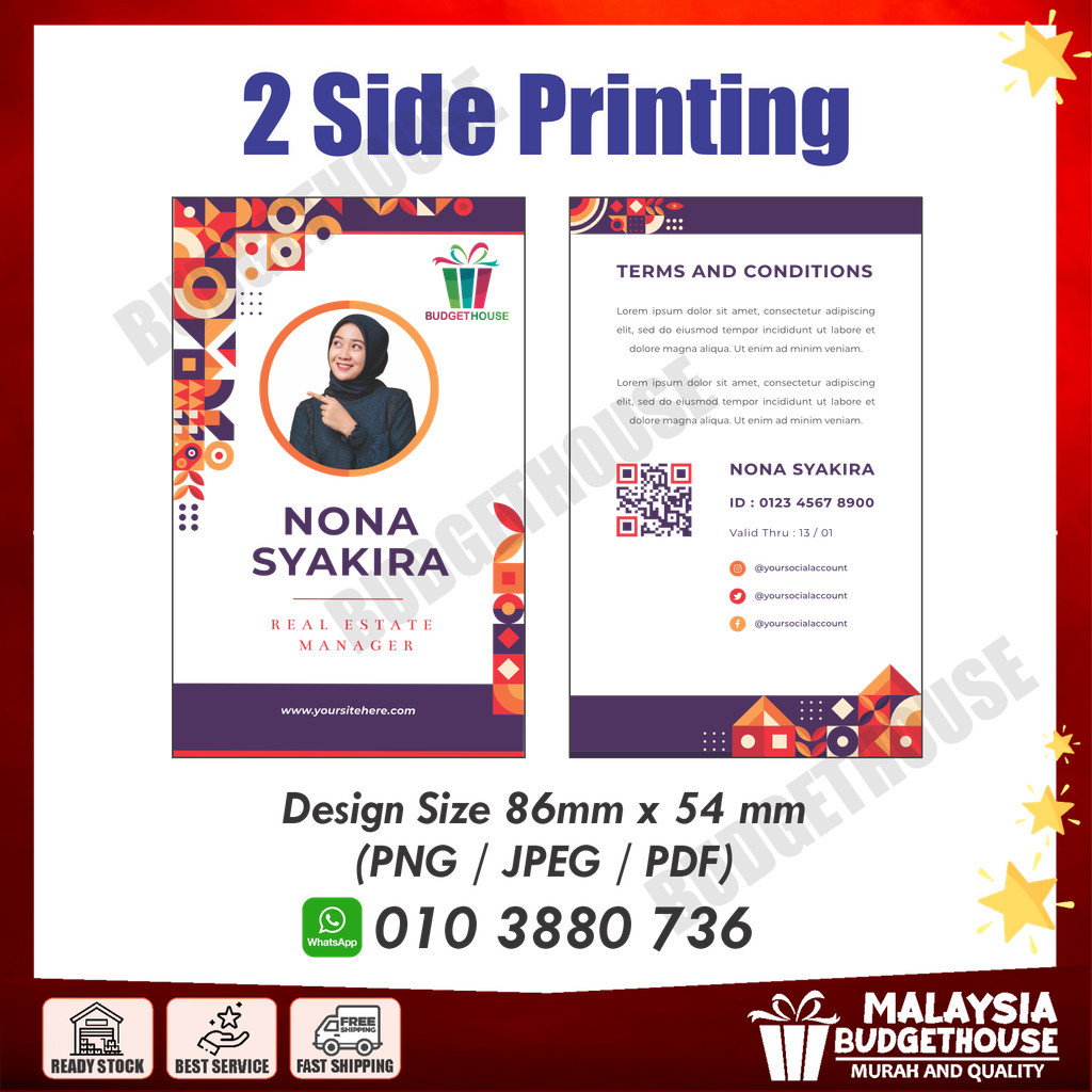 Id Card \ Student Card \ Kad Matriks \ Kad Staff \ Membership Card ...