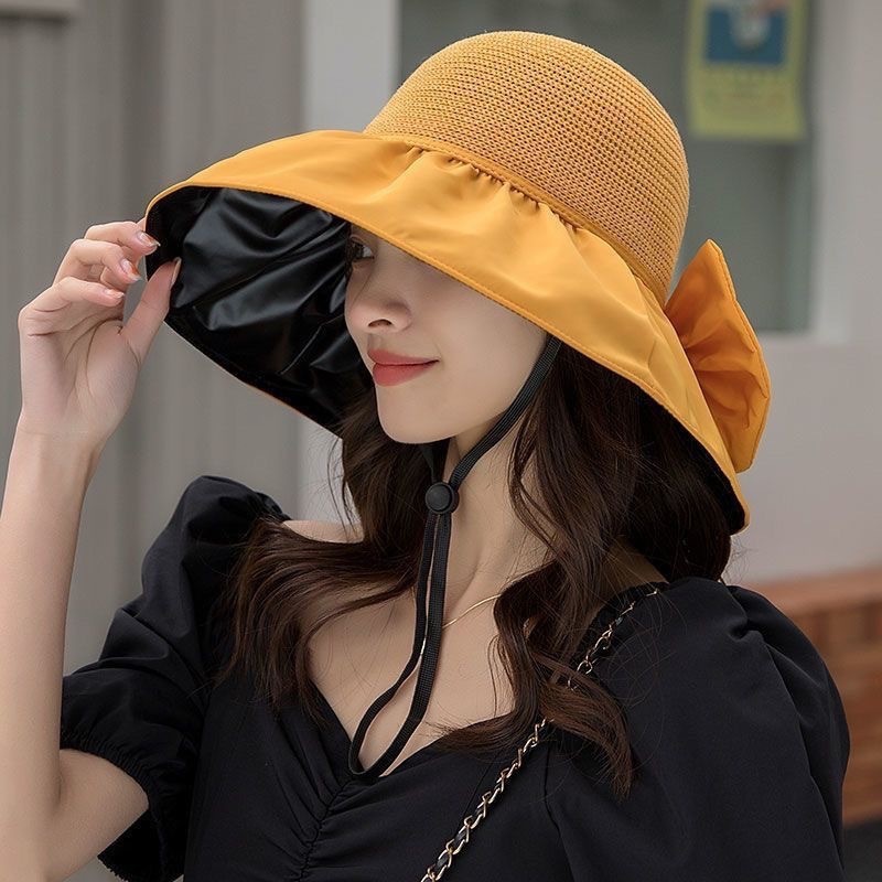 Style Korean Version Sun Hat New Style Female Vinyl 4.4 Chanel Style ...