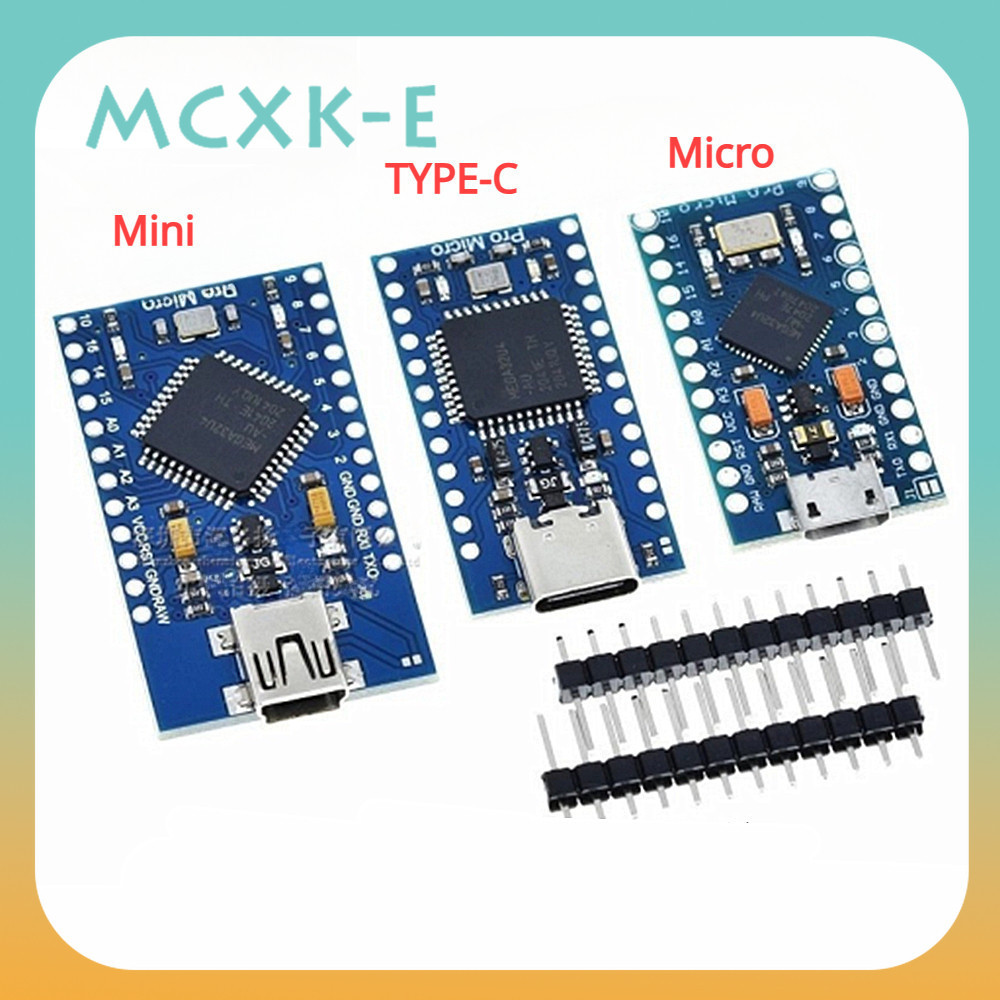 Mini Type C Micro Usb Pro Micro Atmega32u4 5v 16mhz Module With The