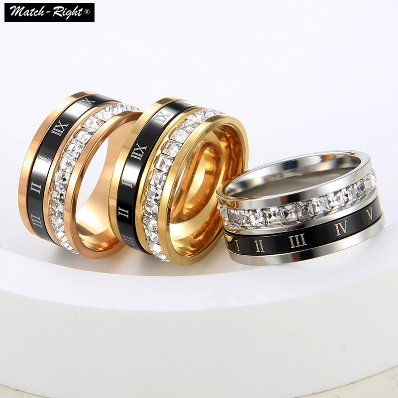 Titanium Ring Fashion Unique High QualityRhinestone Rings for Girls Non ...