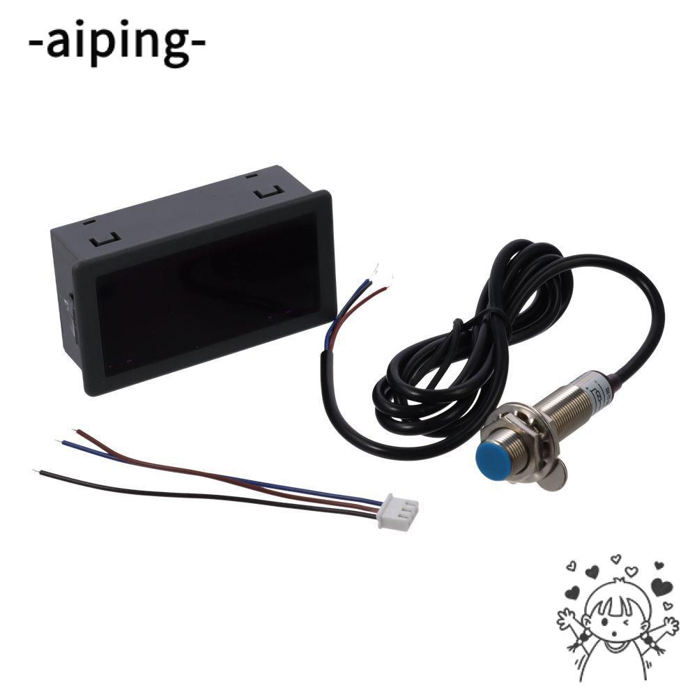 AIPING1 Digital LED Motor Tachometer, Red AC 110V-230V RPM Speed ...