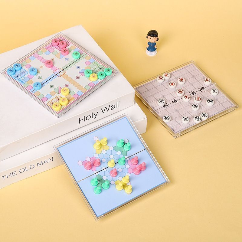 Magnetic Crystal Flying Chess Airplane Chess Folding Game Chess Magnet ...