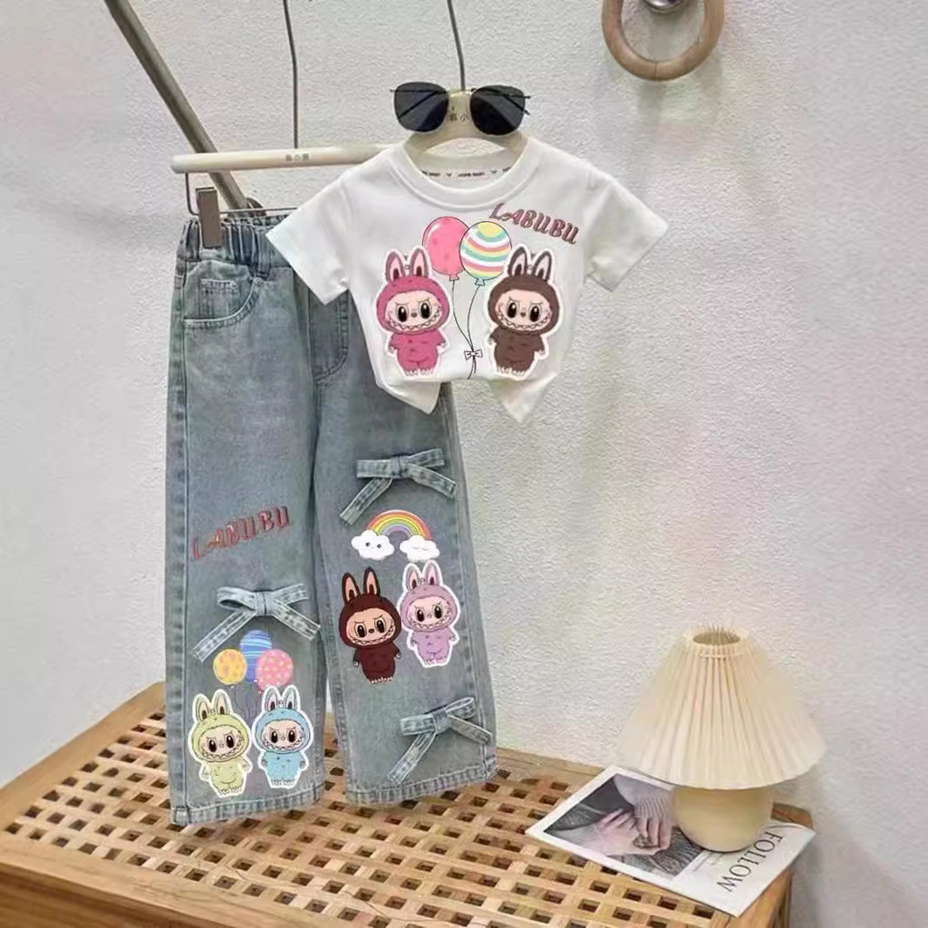 Labubu Clothes Girls Set Labubu Tshirt Outfit Set for Girl Labubu ...