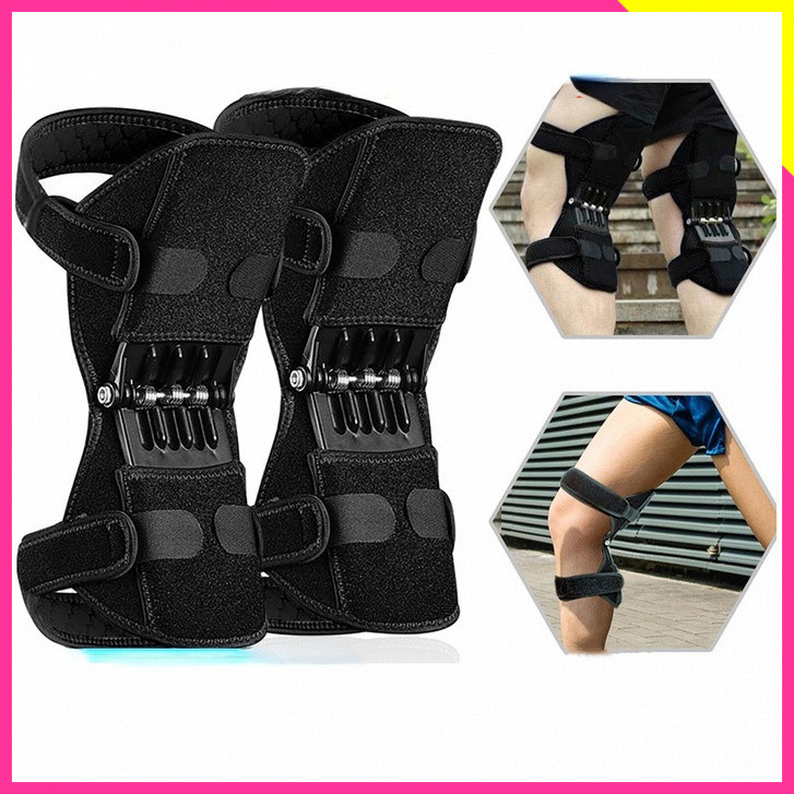 2PC Joint Support Knee Pads Power Powerful Rebound Spring Force Booster ...