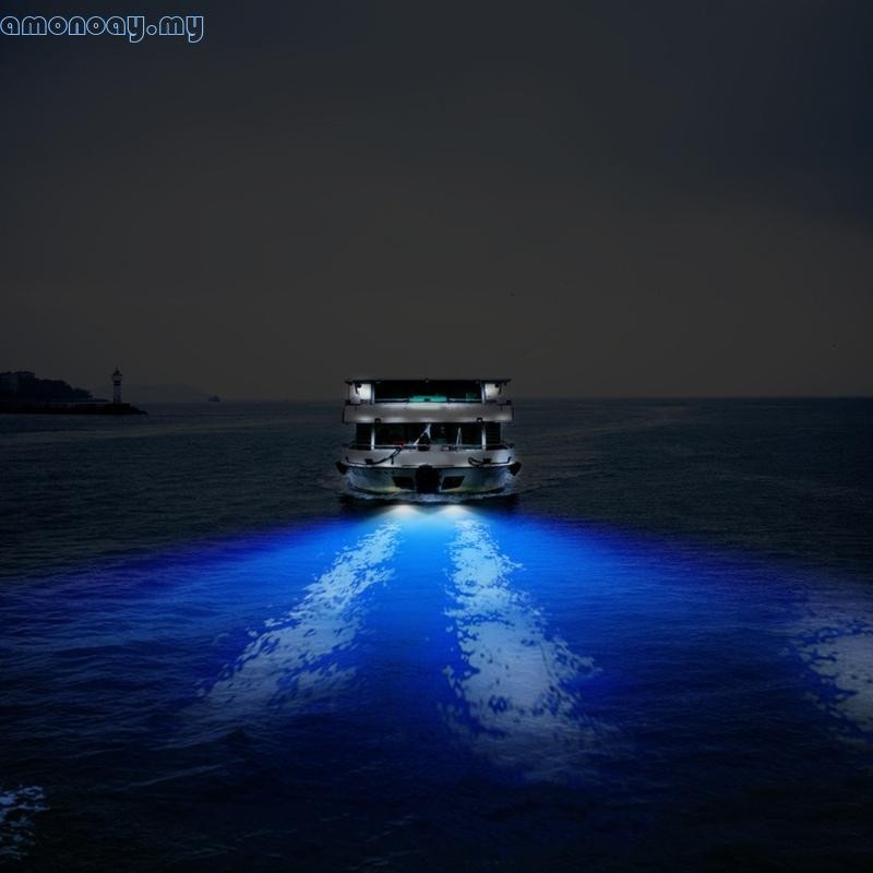 amonoay 50W 27 LEDs Boat Transom Light Stainless Steel Waterproof ...