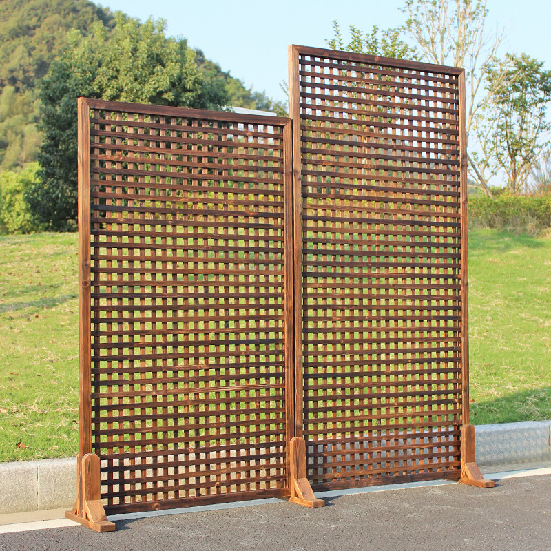 Taman Anti-Kakisan Pagar Kayu Balkoni Skrin Hiasan Halaman Pembahagian ...