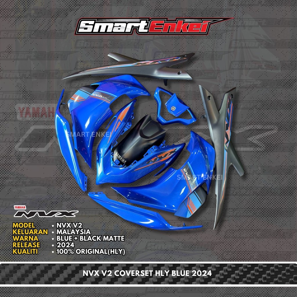 HLY-NVX 155 V2 NVX BLUE 2024 COVERSET ORIGINAL HLY | Shopee Malaysia