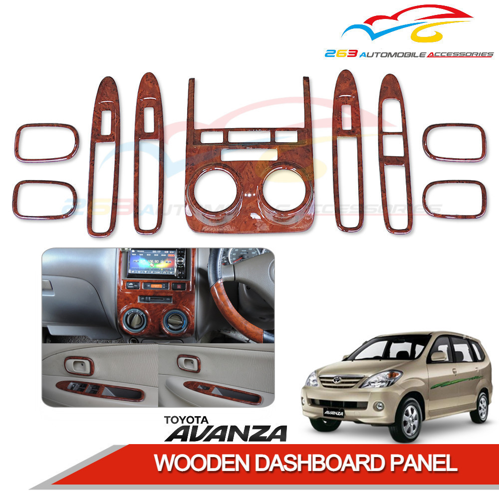 TOYOTA AVANZA 2006-2011 WOODEN DASHBOARD PANEL INTEROIR DASH TRIM WITH ...