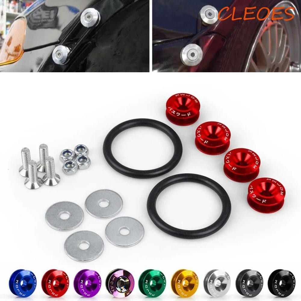 CLEOES Car Bumper Fasteners Rear Bumper Aluminum Hatch Lid Hatch Cover ...