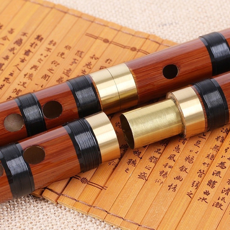 Bamboo Flute Seruling Buluh Dizi Soprano Plastic Recorder with Cleaning ...