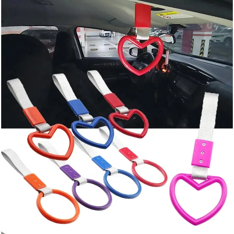 JDM CAR HANDLE PULL RING Tsurikawa Grab Handle Hang Tow Hook Hanger ...