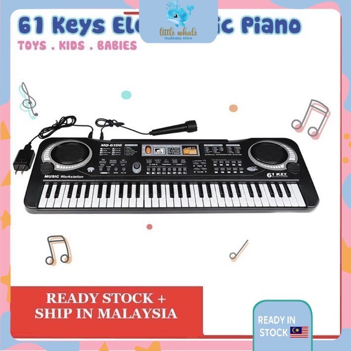 🐳Electric Piano 61 Keys Digital Music Electronic Muzik Keyboard ...