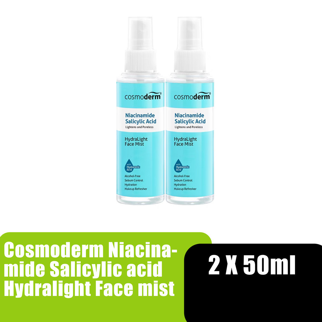 Cosmoderm Niacinamide Salicylic Acid Hydralight Face Mist - Travel Set ...