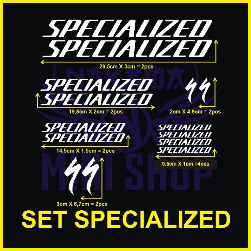 Specialized Bicycle frame cutting sticker | Shopee Malaysia