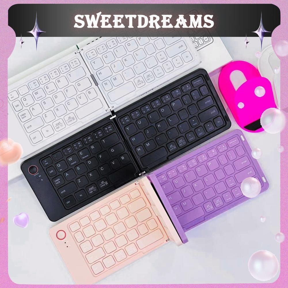 Foldable Wireless Keyboard Bluetooth-Compatible for iOS Android Windows ...
