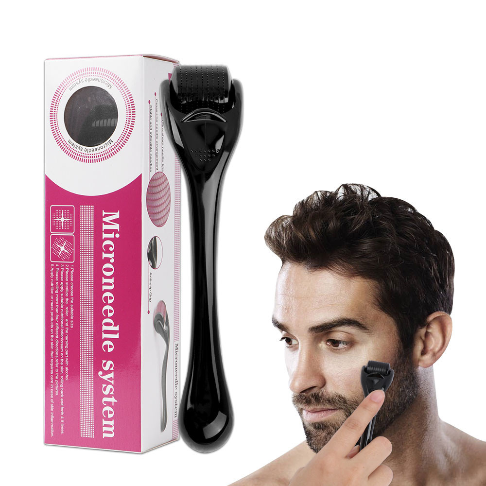 SALORIE 540 Titanium Micro Needle Derma Roller Hair Growth Beard ...