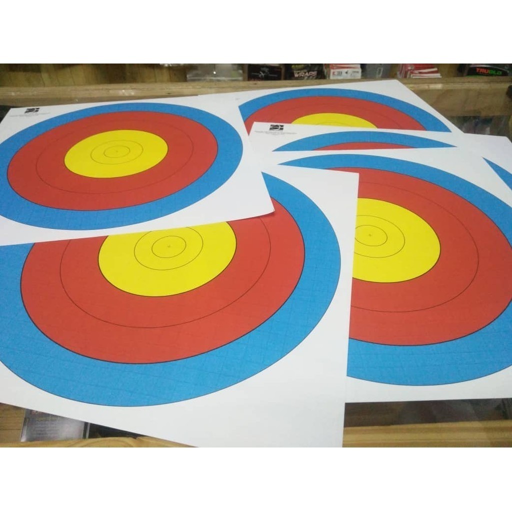 JVD Archery WA Target Face 60cm 5rings - Target Archery Kertas Memanah ...