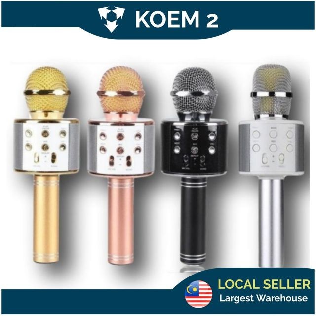 Voice Changer Bluetooth Microphone Bass Speaker Karaoke Mic | Shopee ...