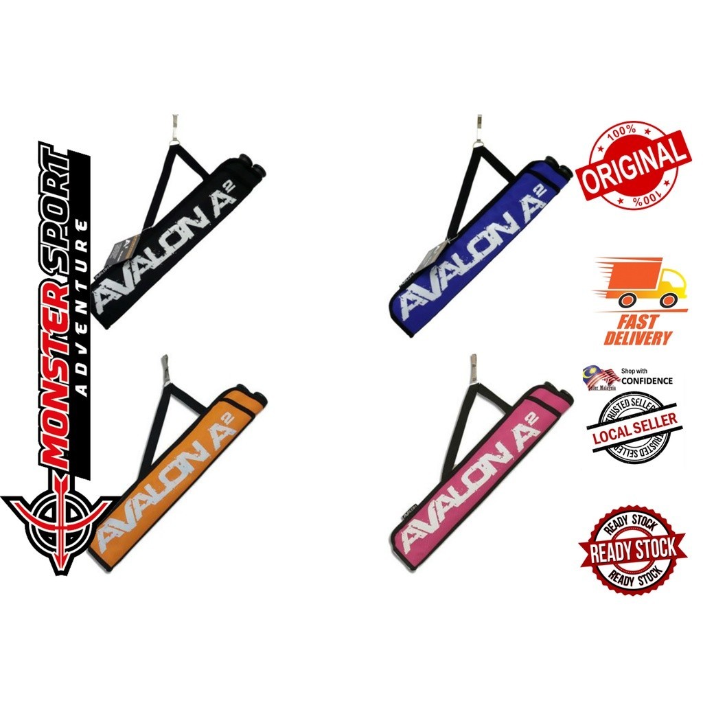Avalon Archery A2 Target Quiver 2 Tubes with Hook Ambidextrous Archery ...