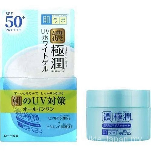 Rohto Hada Labo All-in-One Gokujun UV White Gel 90g SPF50 Direct From Japan | Shopee Malaysia