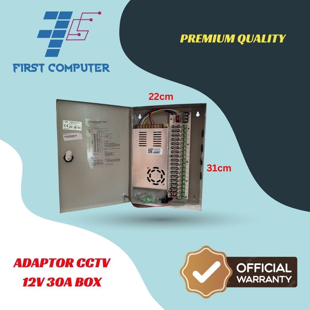 Cctv Power Supply 12V 30A + BOX | Shopee Malaysia