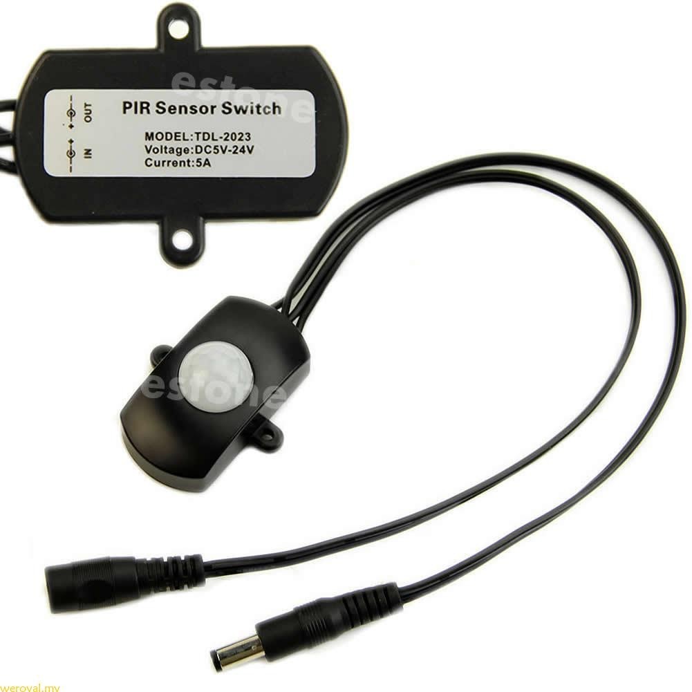 weroyal DC5-24V LED 5A Strip Automatic MINI PIR Infrared Motion Sensor ...