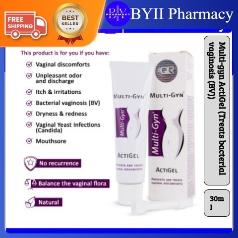 MULTI-GYN ACTIGEL 30ML/50ML +applicator for reduces vaginal discharge/ odor/redness/ itchy ...