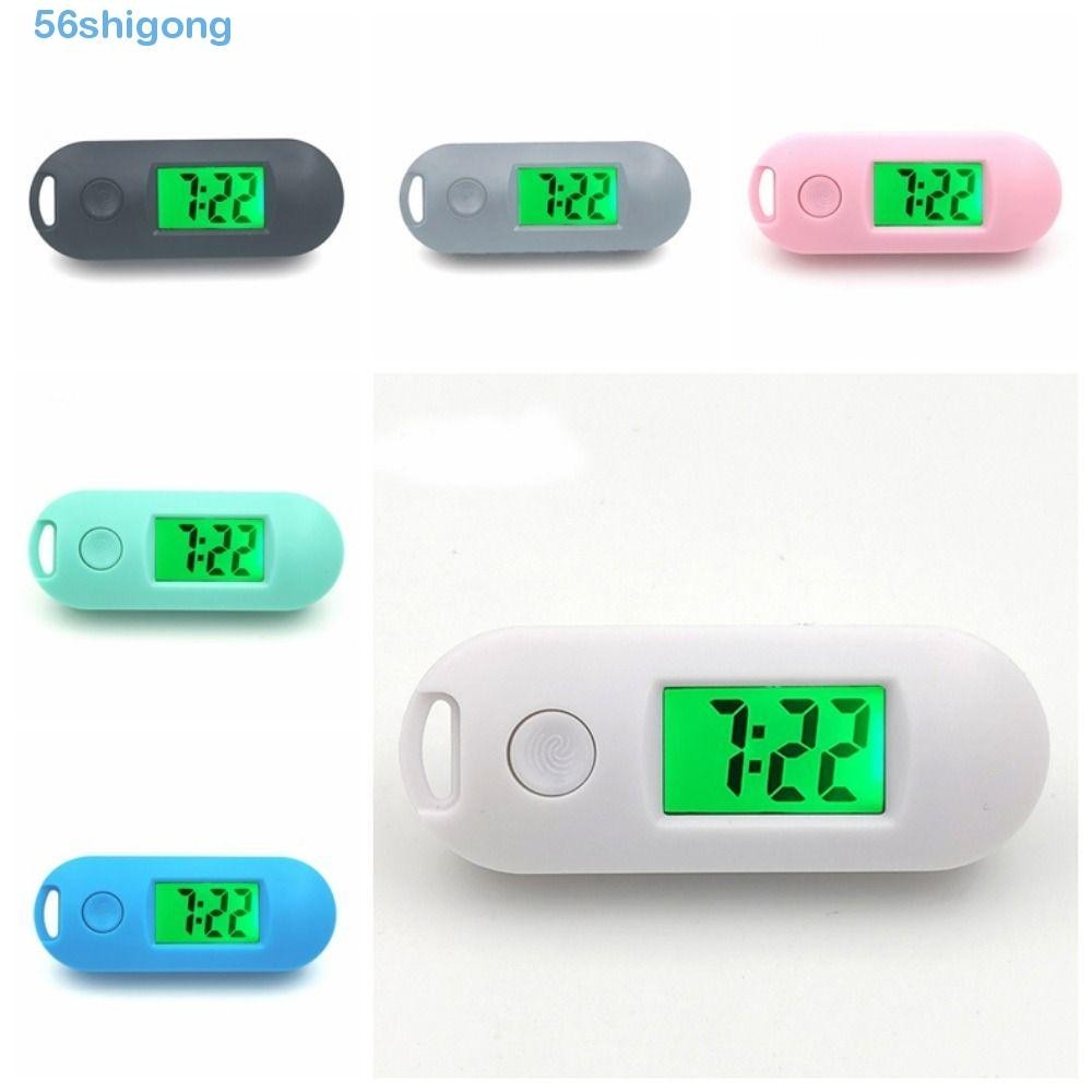 SHIGONG Digital Electronic Clock Keychain, Oval Watch Table Time ...