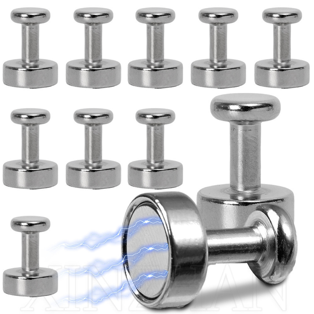 2pcs Whiteboard Refrigerator Magnet Sticker - Small Magnet Peg Hooks ...