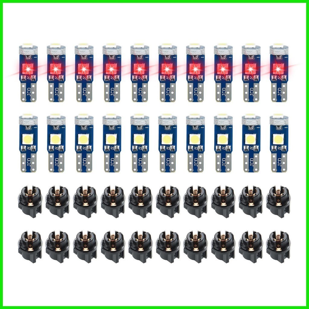 Dash Light Bulbs 20pcs Dash Instrument Light Bulbs Super Bright 3030 ...