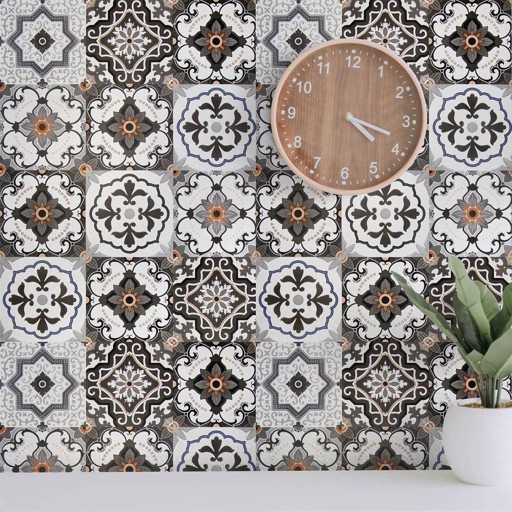 Bohemian Peel and Stick Wallpaper Backsplash Kitchen Wallpaper Peel and ...