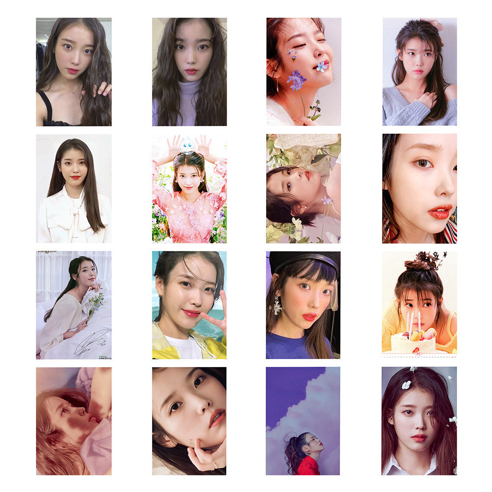 Kpop IU LOMO Card Post Cards Photocards HD Collective ID Photo | Shopee ...