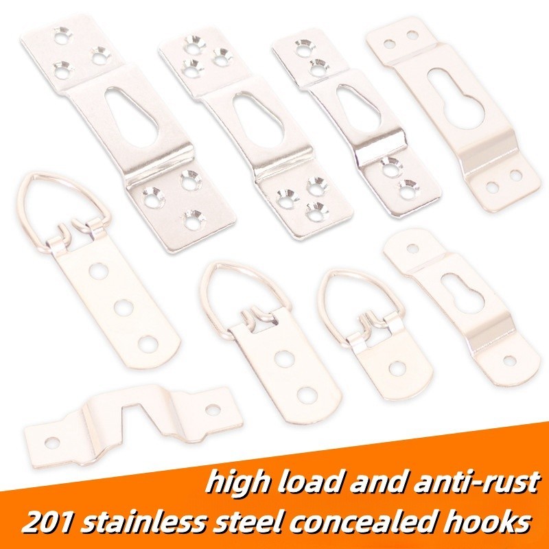 201 stainless steel concealed hooks/hanger/clasp with screws for ...