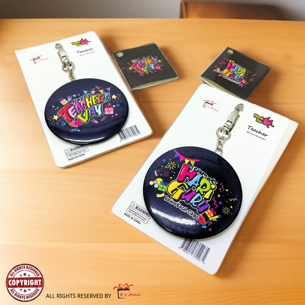 【EONMIR】Hadiah Hari Guru 2024 Cermin Keychain Bag Set Gift Teachers Day ...
