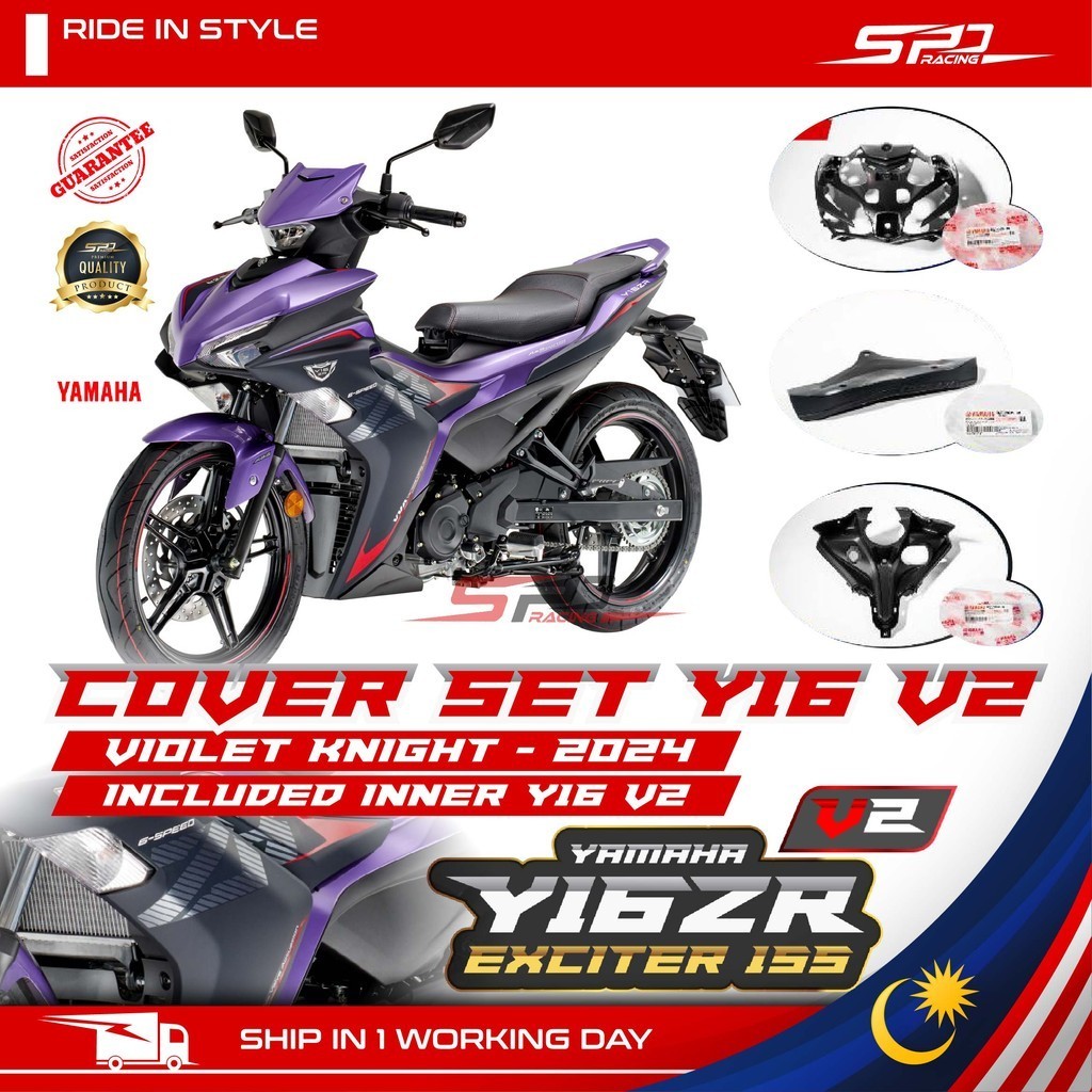 Cover Set for Y16 ABS V2 2024 / Exciter 155 V2 100% ORIGINAL YAMAHA 100 ...