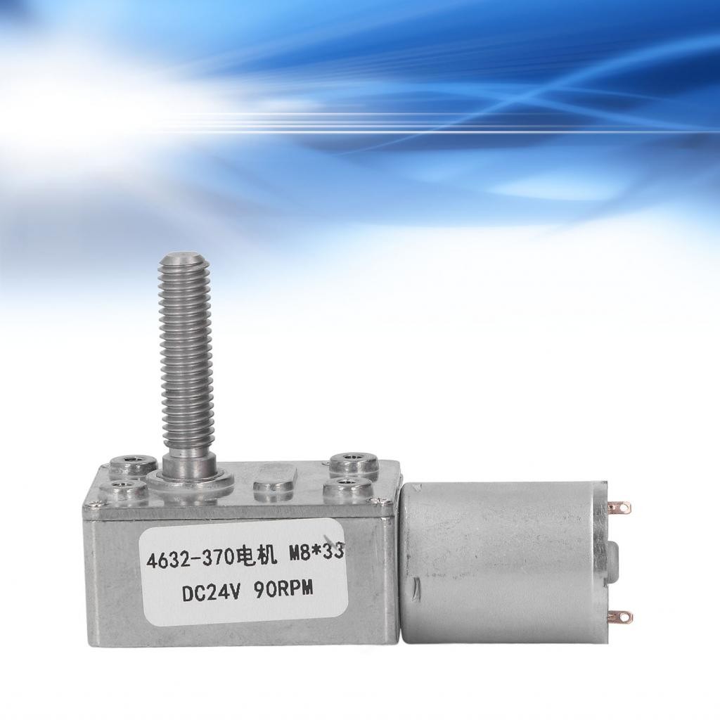 Yohooo Worm Gear Motor 24V Aluminum and Brass Lightweight Micro DC ...