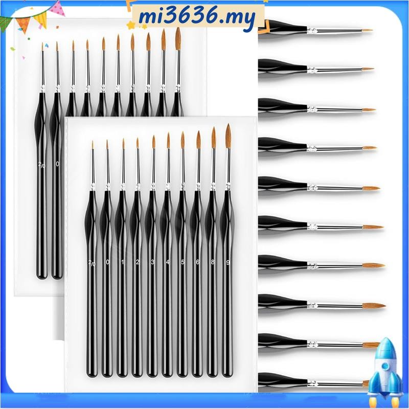 Small Detail Brushes Fine Brush Set Lining Brush for Model Crafts ...