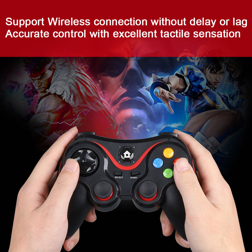 V8 2.4G Wireless Game Controller Gamepad Joystick Dual Vibration ...