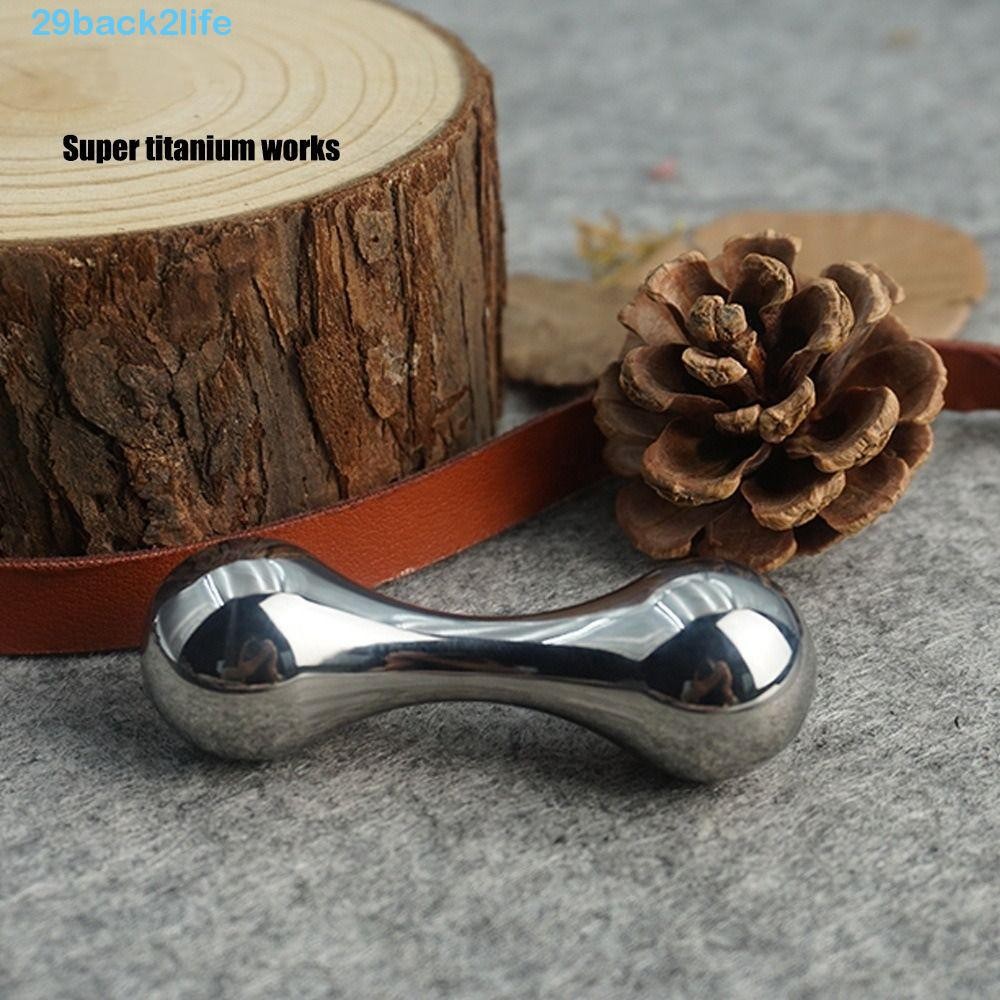BACK2LIFE Knucklebone Spinner, Two-headed Titanium Alloy Pen Spinning Simulator, Metal Finger ...