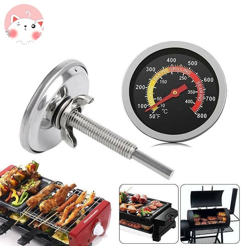 50-400℃ Barbecue BBQ Smoker Grill Thermometer Temperature Gauge ...