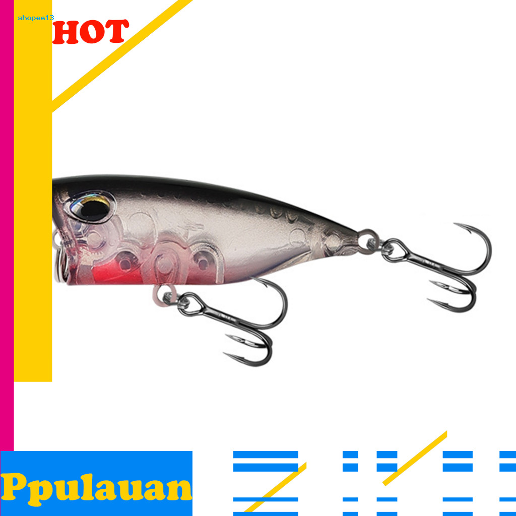 Lifelike Fish Lure Realistic Floating Topwater Fishing Lure with Double ...