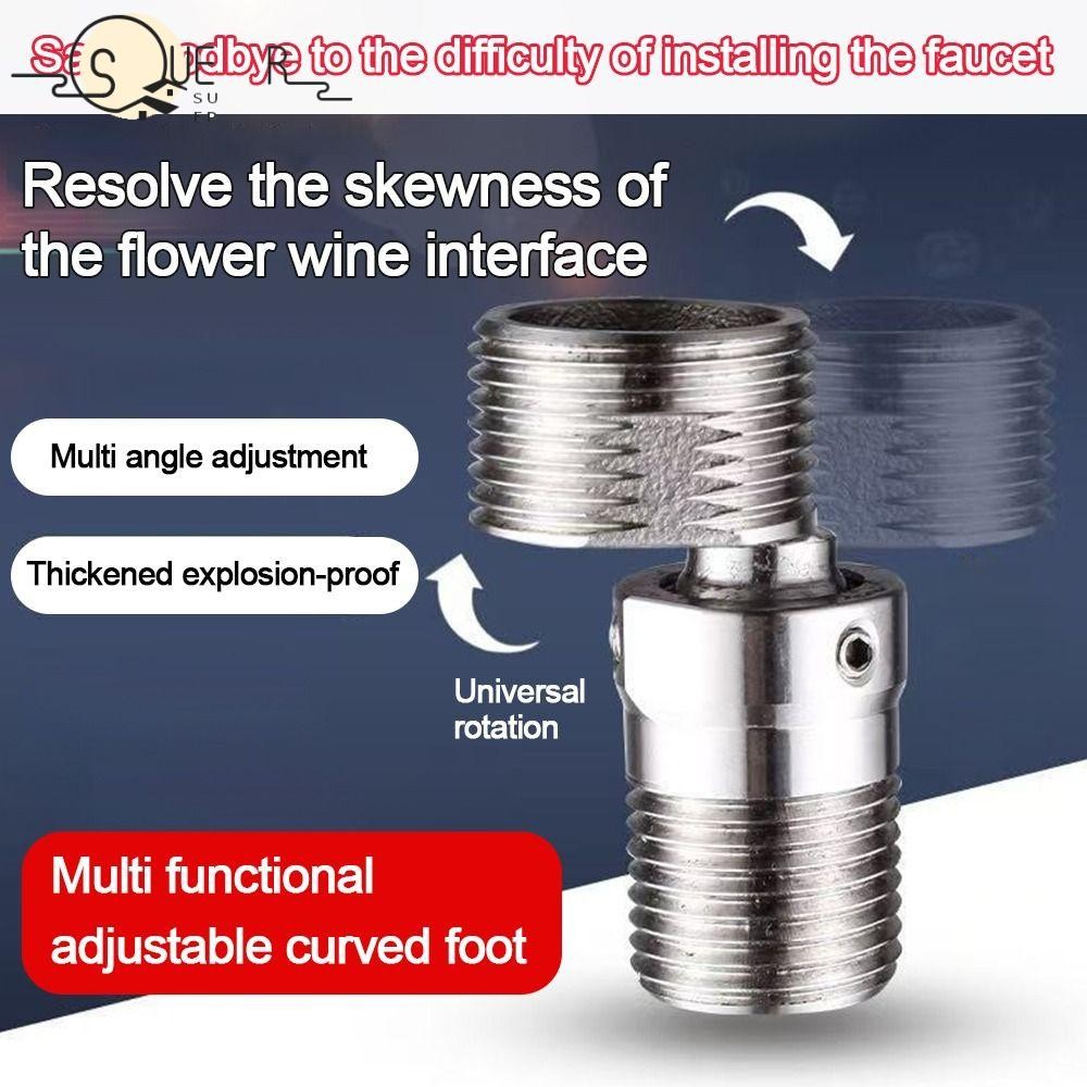 SUEREN Angled Curved Foot, Stainless Steel Angle Adjustment Eccentric ...